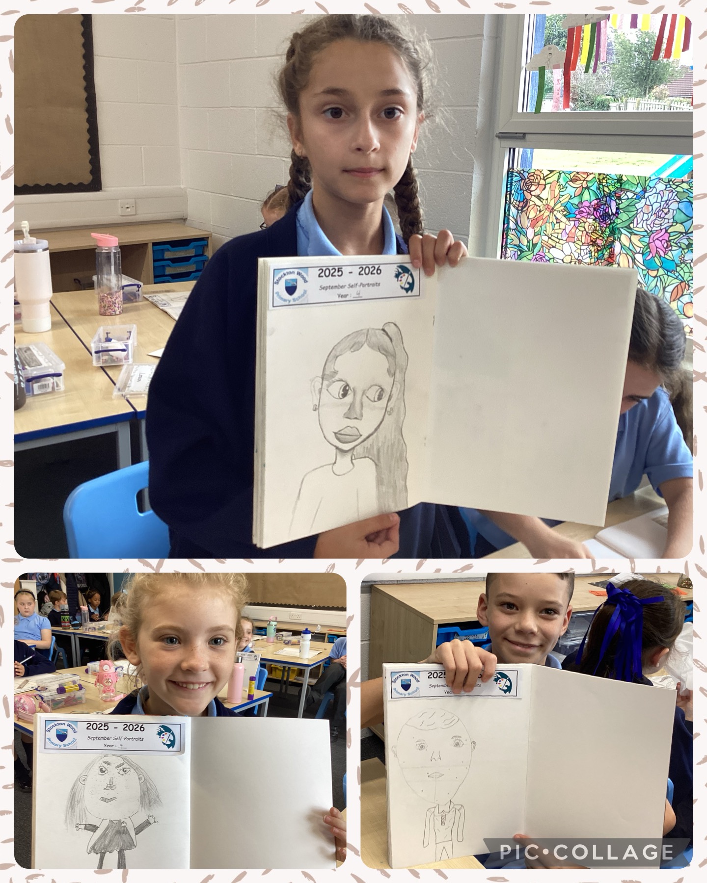 Self - portraits - Stockton Wood Primary School