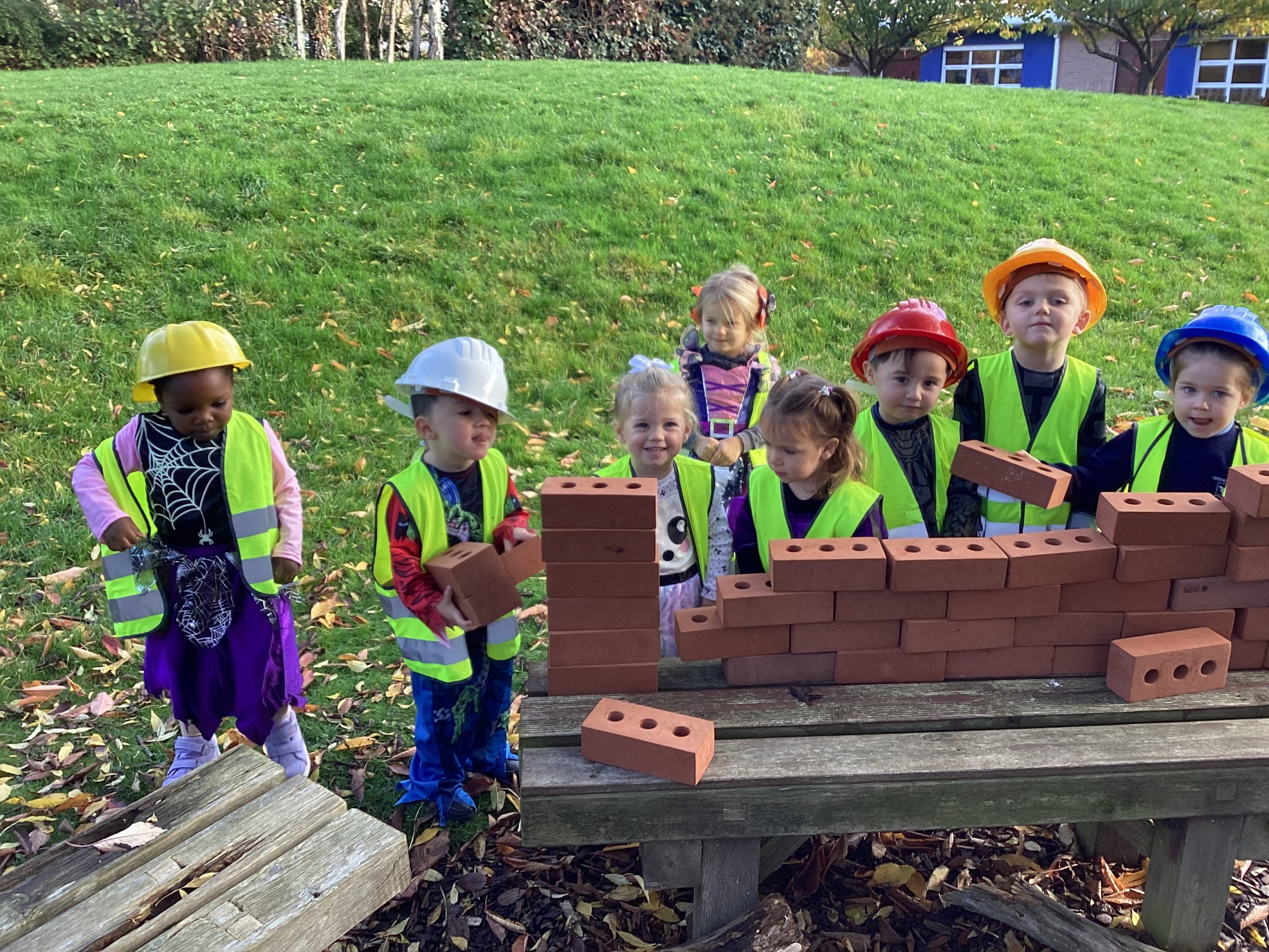 DT Week - building walls - Stockton Wood Primary School